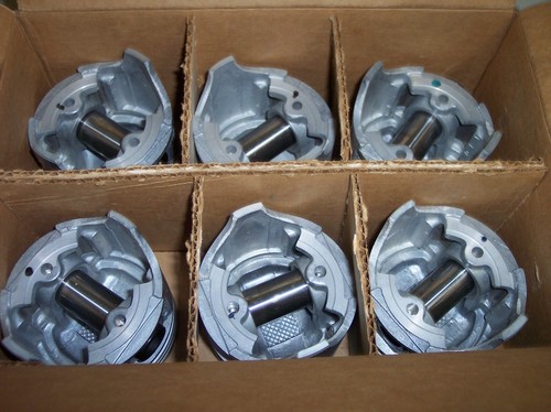 NOS Silv-O-Lite Piston Set P1250+020 for Some Chrysler Slant 6 170 198 ...