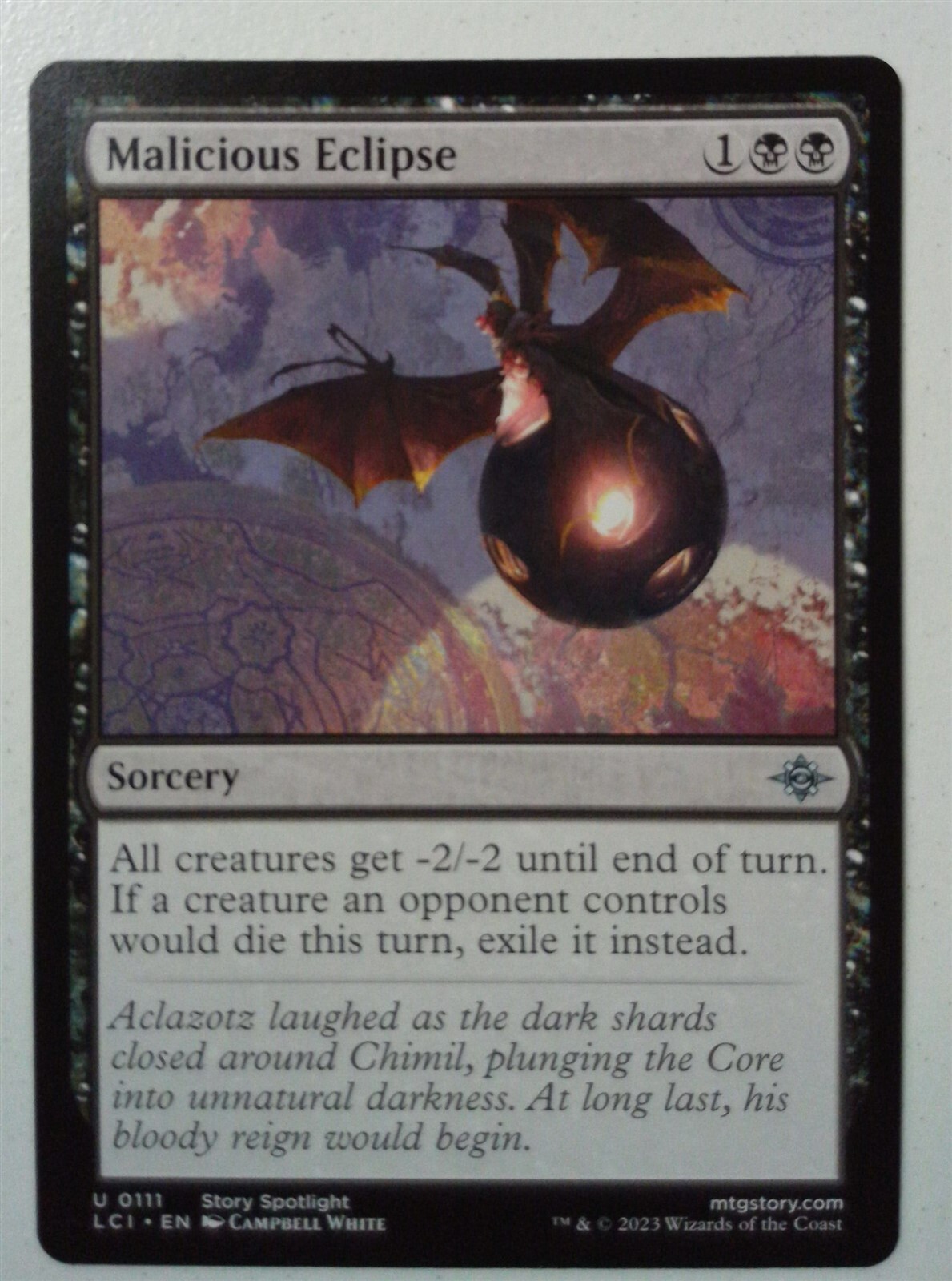 Malicious Eclipse *Uncommon* Magic MtG x1 The Lost Caverns of Ixalan | eBay