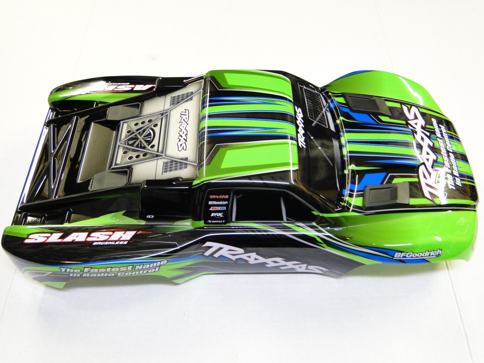 NEW TRAXXAS SLASH 1/10 2WD Body Factory Painted GREEN CLIPLESS ...