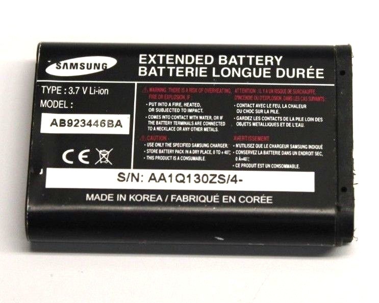 Samsung AB923446BA Replacement Extended Li-Ion Battery 3.7V for U620 ...