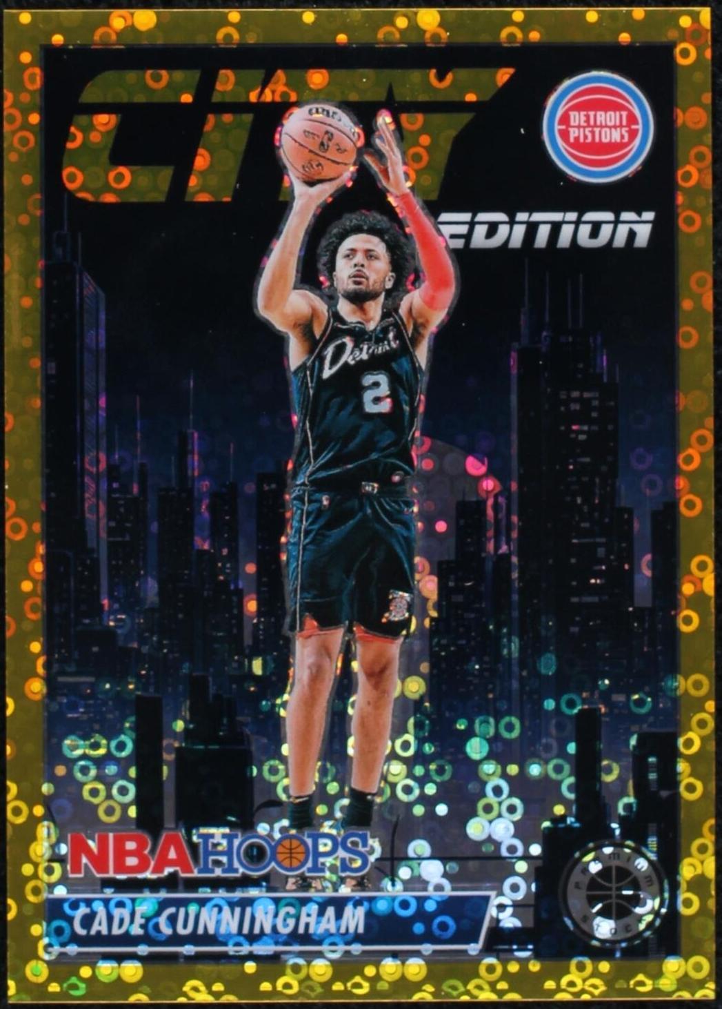 2023-24 Panini Nba Hoops Premium Stock - City Edition Cade Cunningham ...