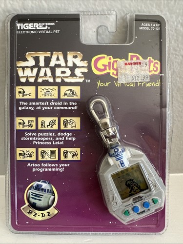Vintage Tiger Electronics STAR WARS Giga Pets R2-D2 Virtual Friend 1997 ...