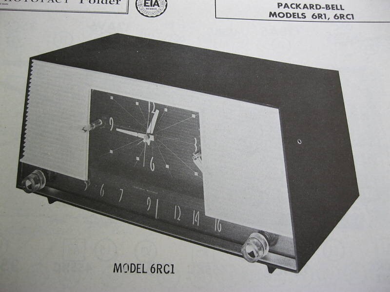 PACKARD BELL 6R1 & 6RC1 RADIO PHOTOFACT | eBay