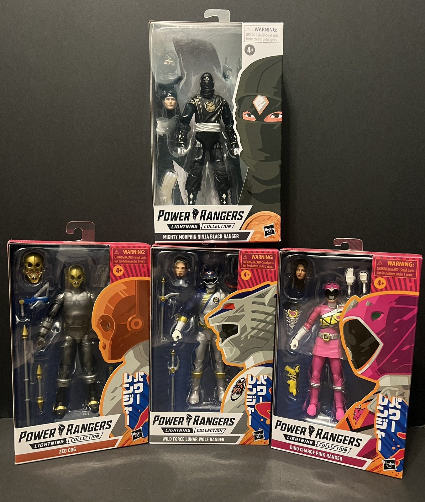Power Ranger Lightning Collection Lot-Zeo Cog,Wolf, Pink, & Black ...
