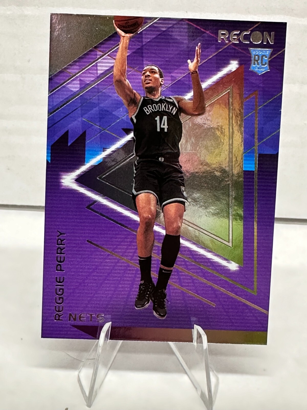 2020-21 Panini Recon Basketball Card #9 Reggie Perry RC Brooklyn Nets ...