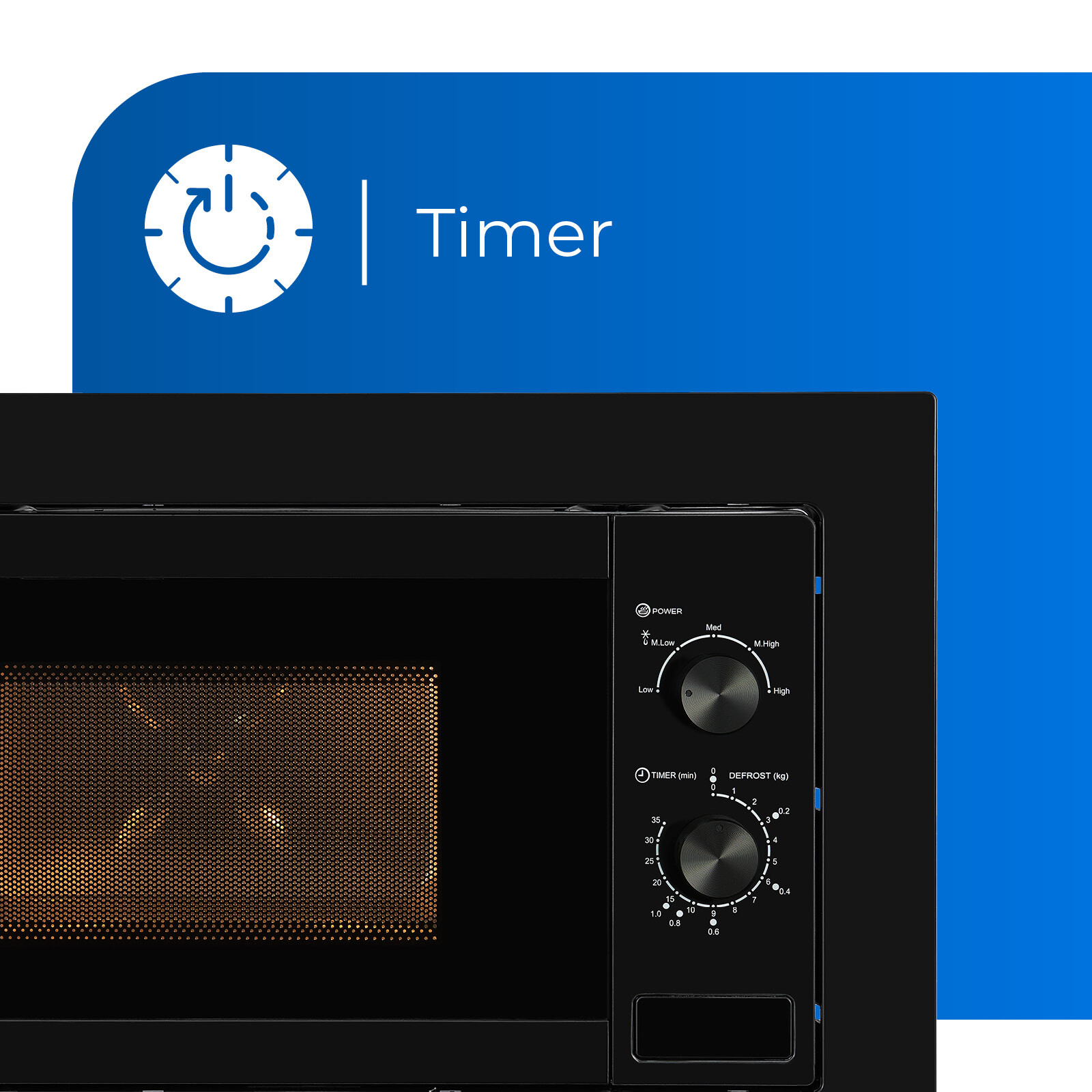 Exquisit Einbau-Mikrowelle EMW10-020 schwarz | 800 Watt | Timer | 20 ...