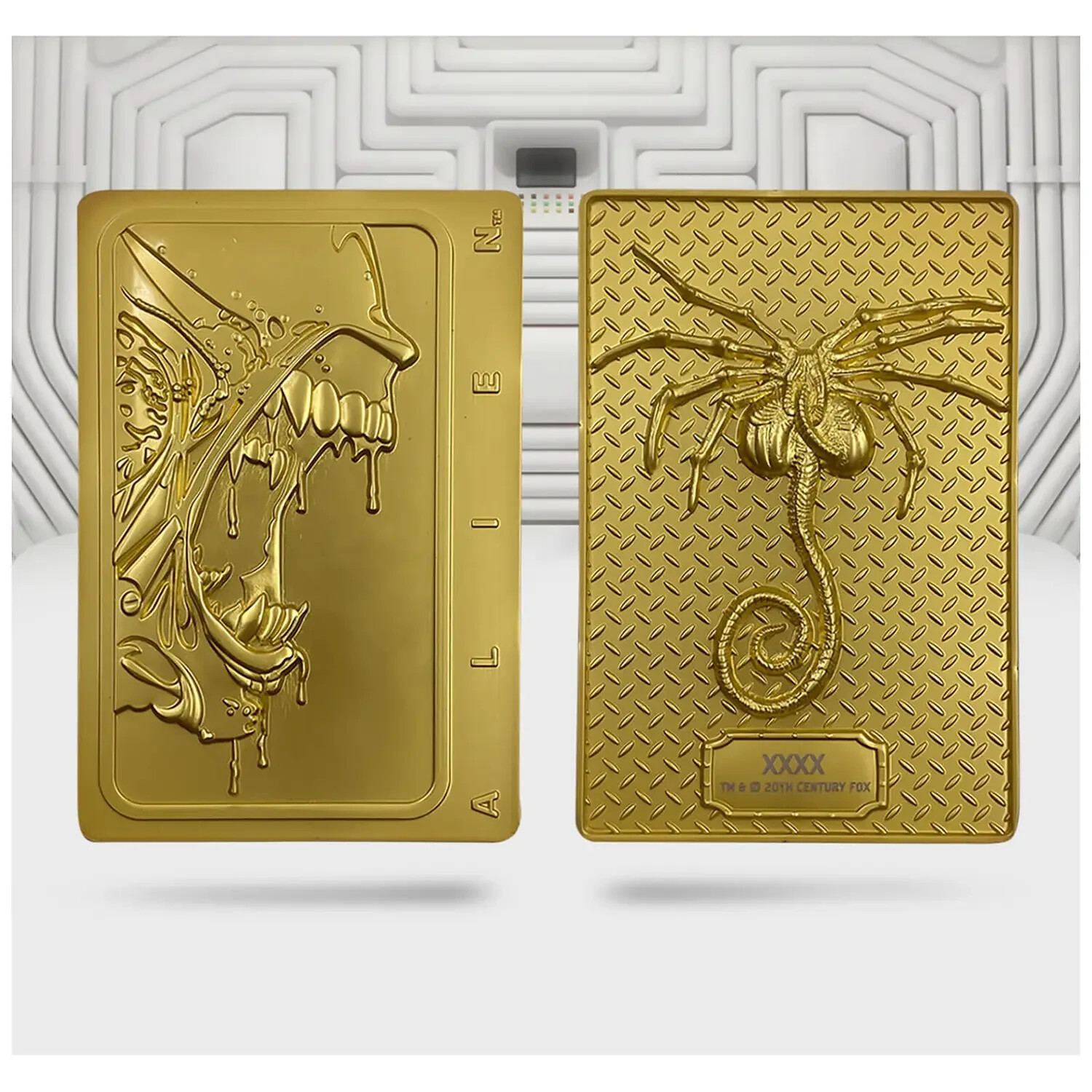 Alien Limited Edition 24K Gold Plated Xenomorph Ingot Individually ...