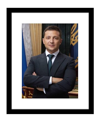 Volodymyr Zelenskyy 8x10 official photo portrait Ukraine president ...