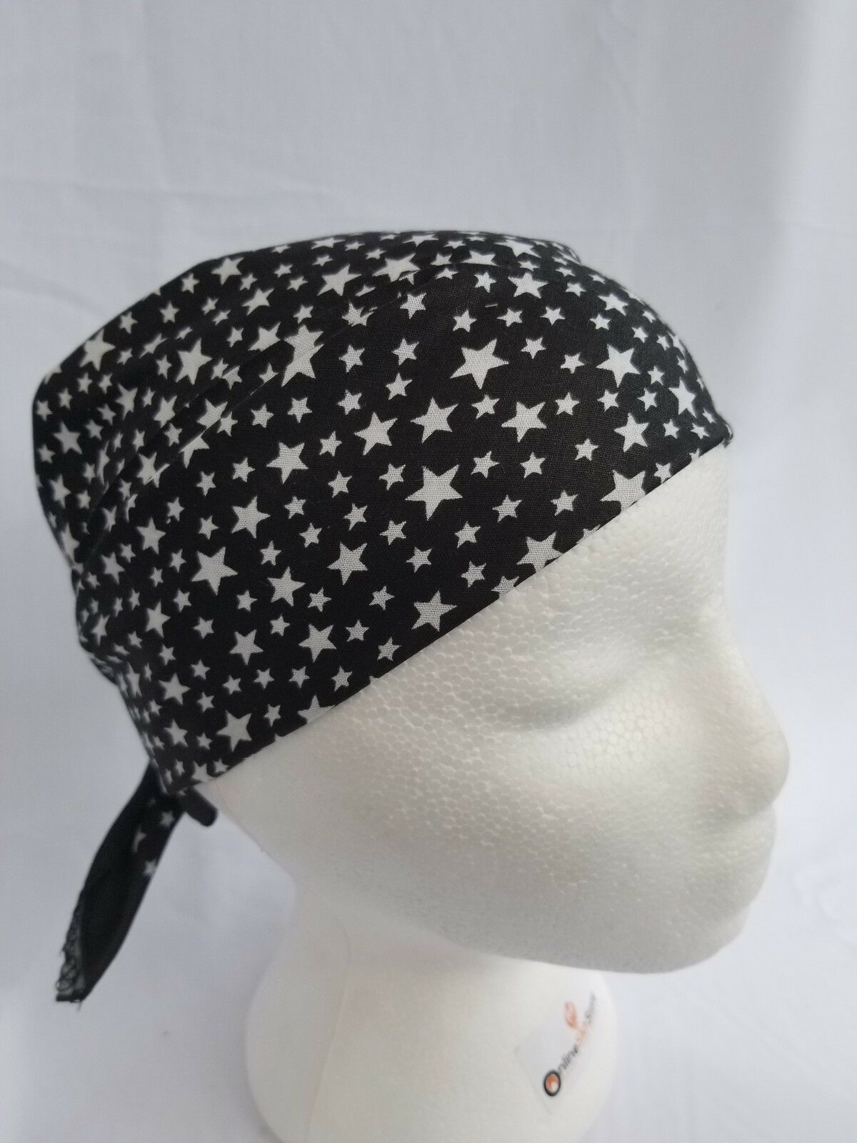 Sikh Punjabi Black White Stars Hindu bandana Head Wrap Gear Rumal ...