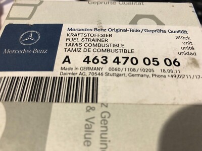Mercedes W461 - W463 Diesel Fuel Tank Strainer - 463 470 05 06 ...