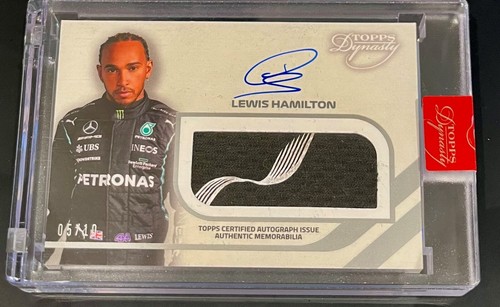 2021 Topps Dynasty Formula 1 F1 Auto Patch Logo Lewis Hamilton Signed ...