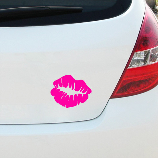 Kiss Lips Car Sticker Decal Van Window Bumper Caravan Girl Car Vinyl ...
