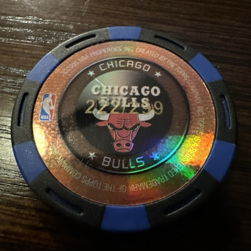 2005-06 Topps NBA Collectors Chip Blue Foil /299, Luol Deng, Chicago ...