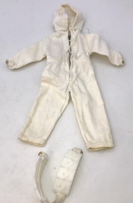 Vintage 1964 Hasbro Gi Joe WHITE JUMP SUIT W HOOD & ZIPPER BELT TOO | eBay