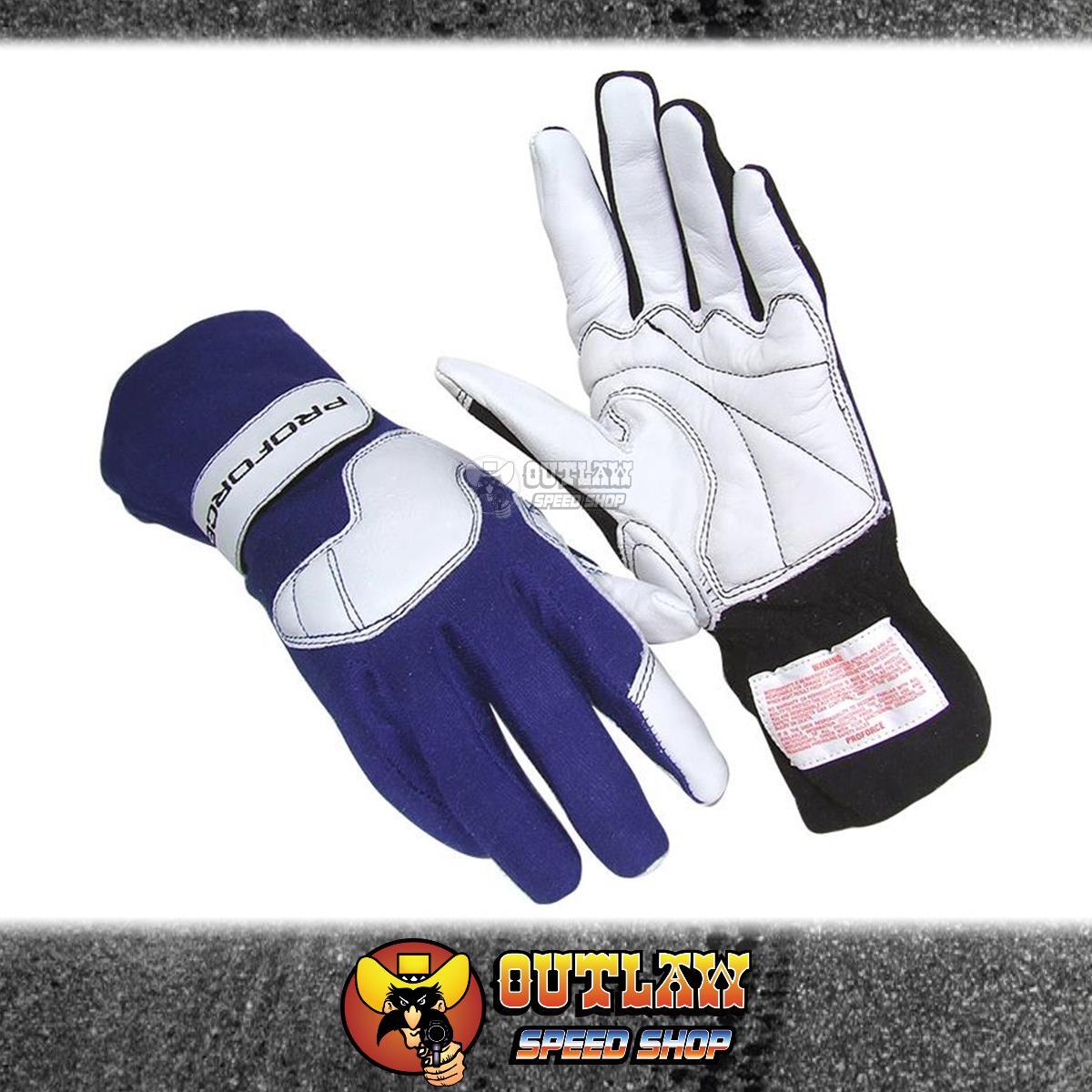 PROFORCE SAFETY DRIVING GLOVES PRO 5 RACING - BLUE X-LARGE - PFS-4102 ...