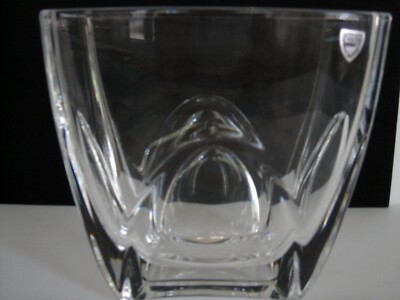 Orrefors Crystal Glass Vase Cathedral Pattern Scandinavian Design Made ...