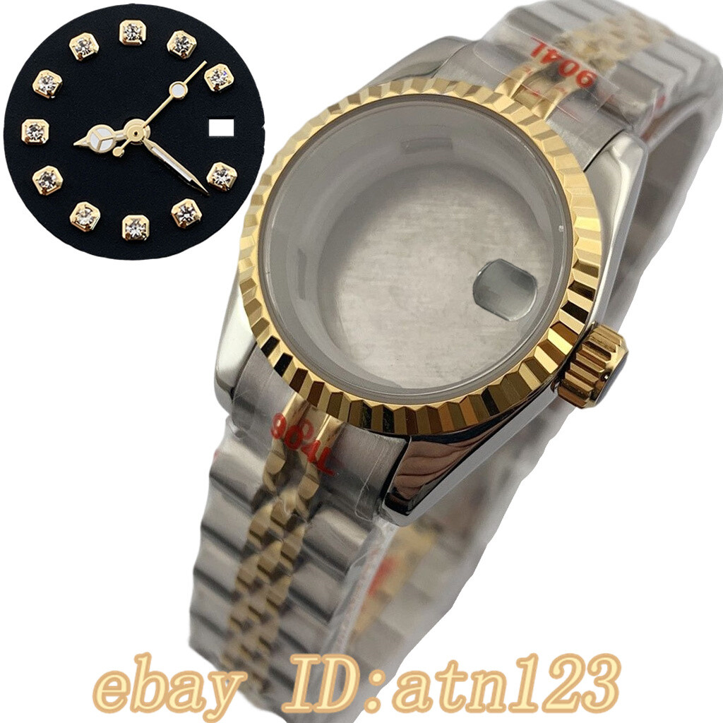 26mm Fit NH05 NH06 Movement Sapphire glass White black gray dial Watch ...