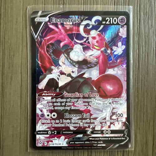 Pokémon TCG Enamorus V Lost Origin Trainer Gallery TG18/TG30 Holo Ultra ...