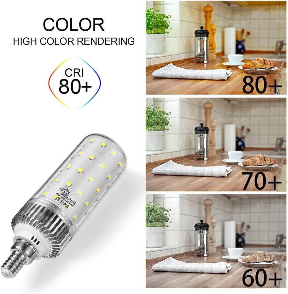 E12 LED Bulbs,25W Candelabra Bulbs,200 Watt Equivalent, Daylight 6000k ...