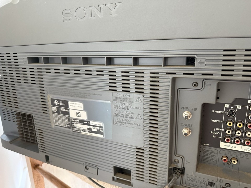 🍊Sony 2006 Grand WEGA KDF-46E2000 46-Inch 3LCD Rear Projection ...