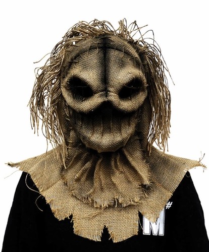 Evil Scarecrow Scary Halloween Full Mask Burlap Morris Costumes NEW ...