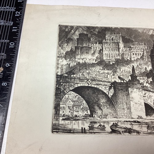 20 ART PAPER ETCHING PHOTO PRINT HEIDELBERG RENOLD WEIDENAAR CASTLE ...