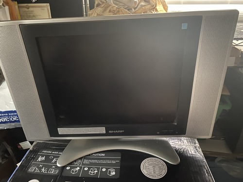 SHARP 🔥 15" RETRO GAMING LCD MONITOR 480p TV LC-15SH6U dvd vcr ...