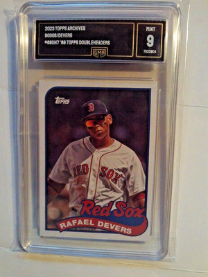 Rafael Devers & Wade Boggs 2023 Topps Archives '89 Topps Doubleheaders ...