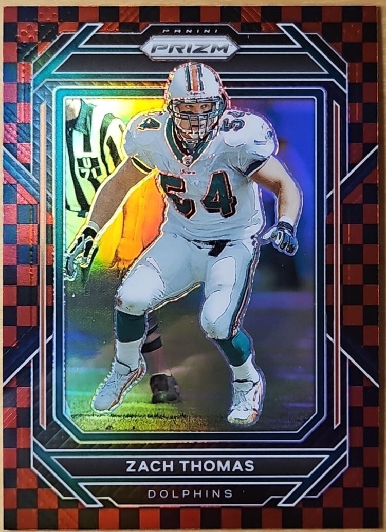 2022 Panini Prizm - Zach Thomas #186 Black & Red Checker Prizm for sale ...