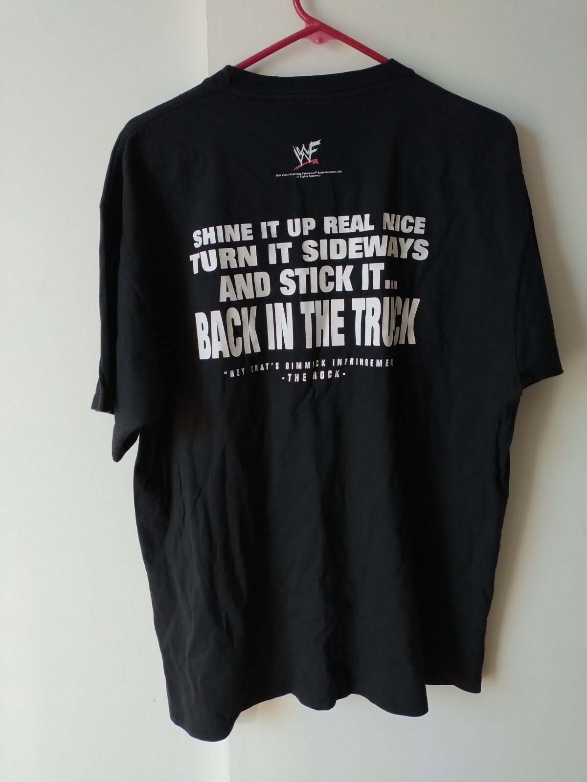 2002 wwf crew loading just bring it THE ROCK t-shir… - Gem