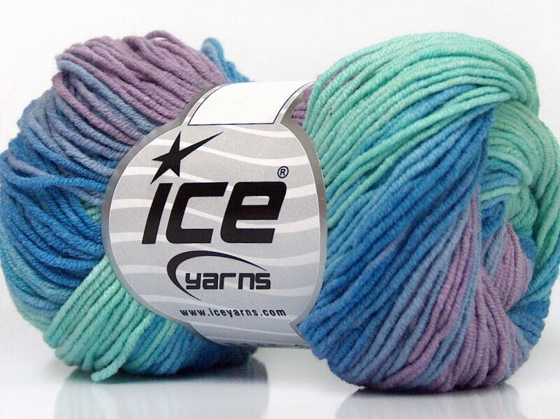 8-Skein Lot Lorena Print Yarn FREE SHIPPING light cotton mint green ...