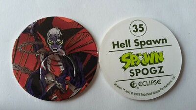 SPAWN Spogz Pogs by Eclipse Todd McFarlane, 1993 #35 - Hell Spawn | eBay
