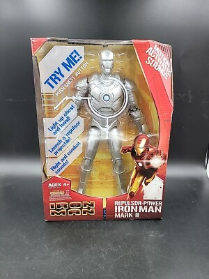 Hasbro Marvel Repulsor Power Iron Man Mark II 12" Action Figure New ...