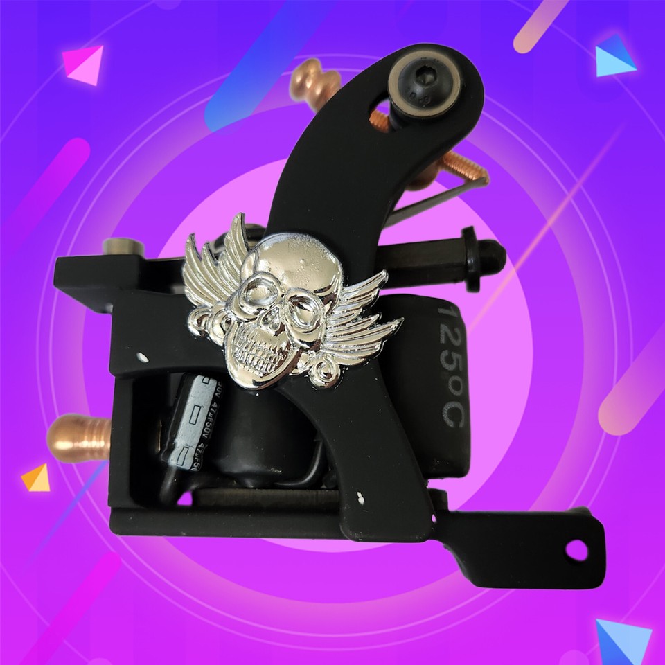 Professional 10 Wrap Coils Tattoo Machine Shader Coil Machine Gun 401-D ...