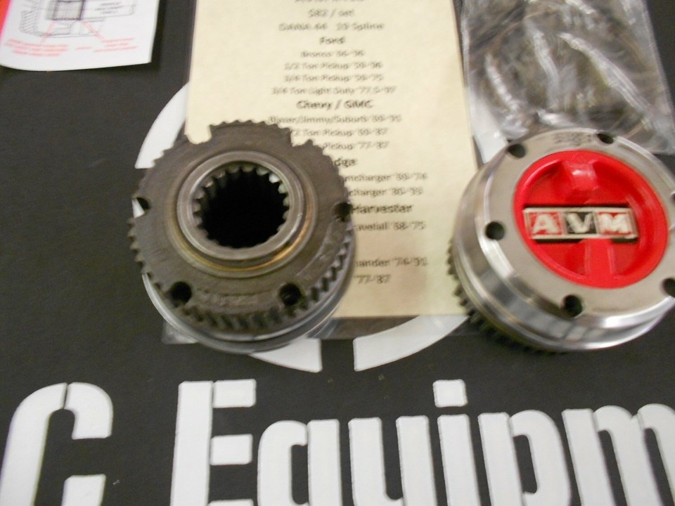 AVM 418 LOCKING HUBS FORD K10 CHEVY DODGE DANA 44 K5 BLAZER BRONCO Lock ...