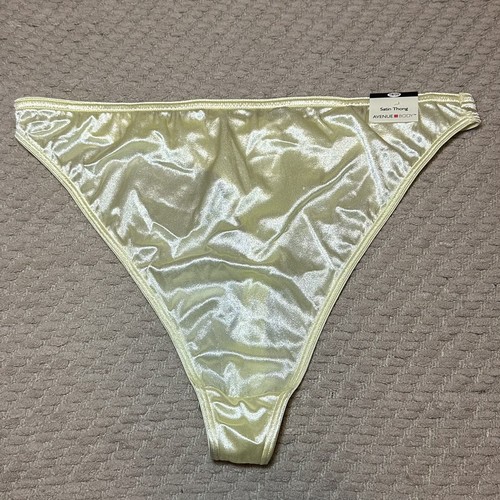 NWT Vintage Avenue Yellow Second Skin Satin Shiny Tho… - Gem