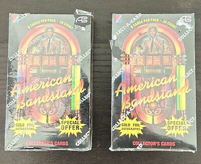 Two SEALED American Bandstand Collector's Cards Boxes 8 Packs, 36 Cards ...