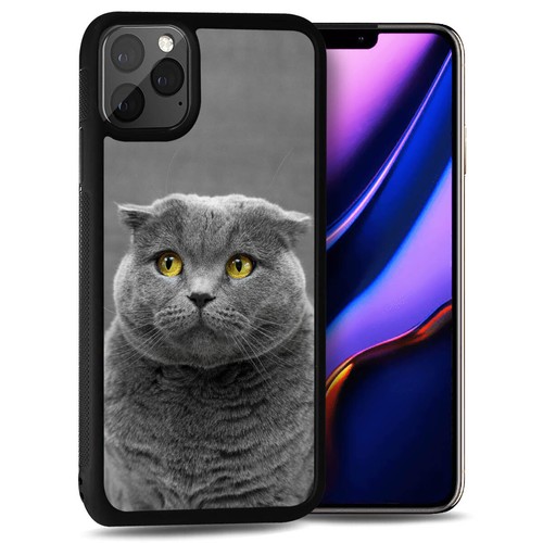 ( For iPhone 12 Pro ) Back Case Cover H23272 Grey Cat | eBay Australia