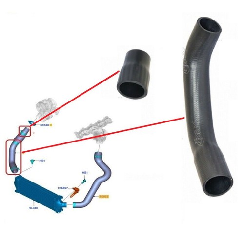 Intercooler Pipe Turbo Hose Set For Ford Transit Rwd Mk7-8 2.2 Tdci ...