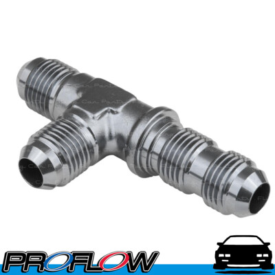 PROFLOW Bulkhead Male AN -3 (3AN) Flare Tee On Run Fitting Silver ...