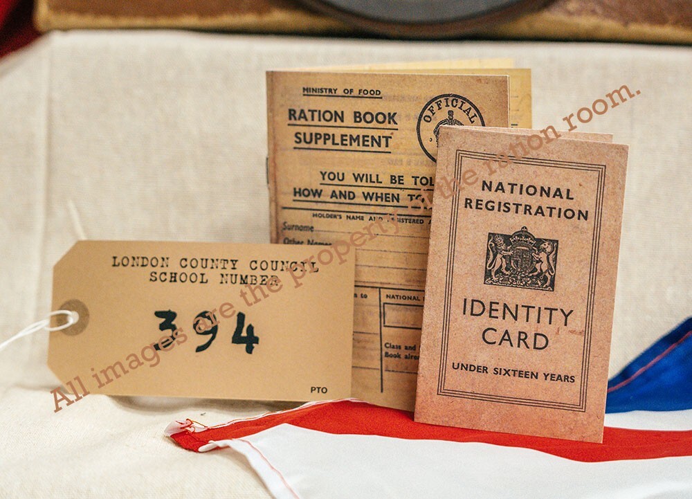 1940s/WW2 Blitz Wartime Memorabilia Kids Set Ration Book-ID Card ...