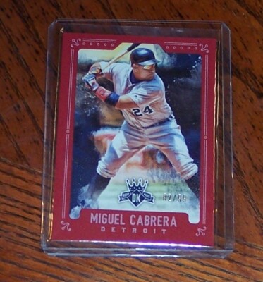 2017 Panini Diamond Kings Miguel Cabrera Red Framed SP 82/99 #120 | eBay