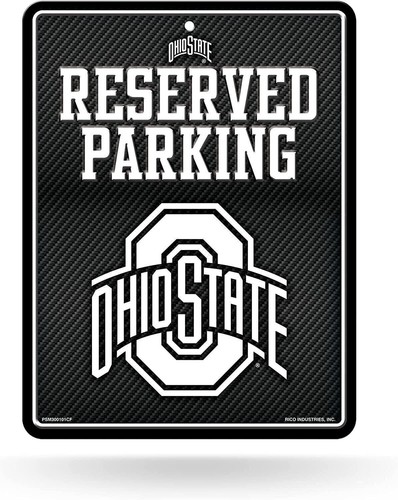 Ohio State University Buckeyes Metal Parking Novelty Wall Sign 8.5 x 11 ...