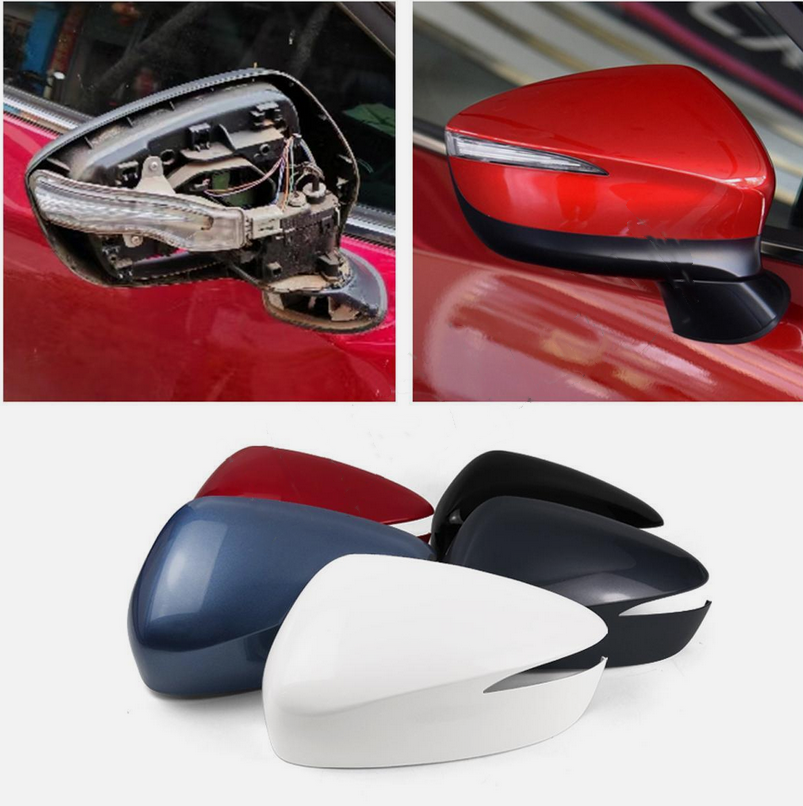 Red Left Driver Side Car Rearview Mirror Cap Cover For Mazda CX-5 CX5 ...