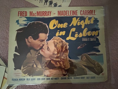 Vintage Movie Poster 1/2 Sheet Lot Of 5 Fred MacMurray, Betty Grable ...