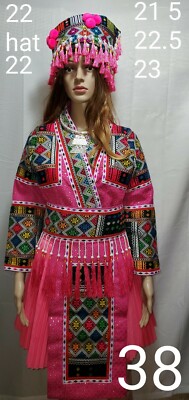 Beautiful Modern Handmade Hmong Cos Pajntaub With Small Silky Tassel ...