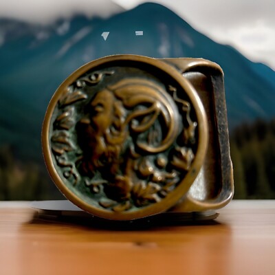 VINTAGE - TECH ETHER GUILD 'Satyr' Solid Brass Belt Buckle 1975 | eBay