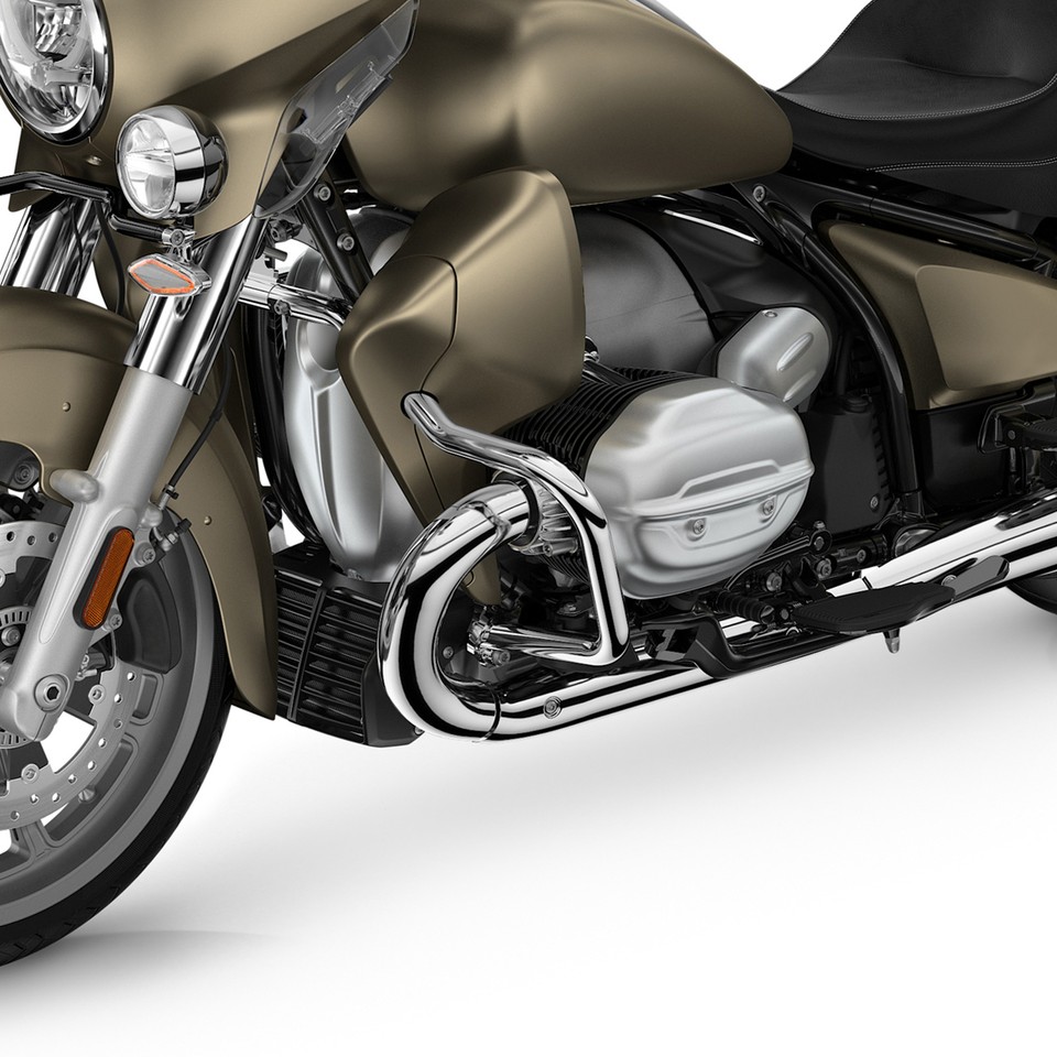 Highway Engine Guard Crash Bar Bumper Protector Chrome Fit For BMW R18 ...