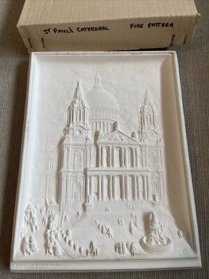Bossons / Osborne & Deltic Wall Plaque IVOREX UnPainted ST PAULS ...