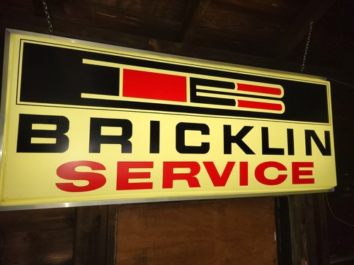 BRICKLIN Illuminated Bricklin Service & Parts Signs, Good Condition ...